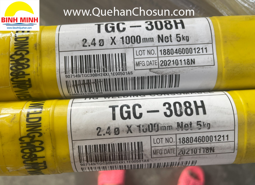 Que hàn Tig Inox Chosun TGC-308H(ER308H), Siêu thị Que hàn Tig Inox ...